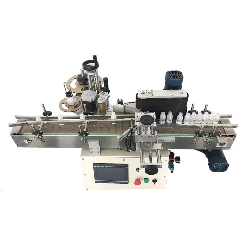 Small automatic round bottle labeling machine，Automatic milk round ...