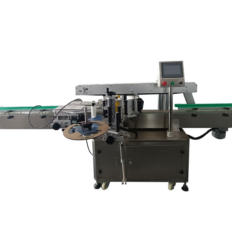 Fully automatic milk bottle double-sided labeling machine，Automatic ...
